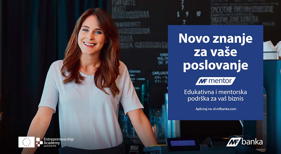 Besplatan edukativni i mentorski program MF banke za klijente koji žele ...