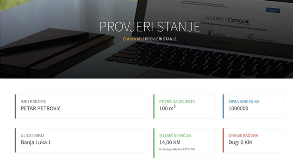 Kako koristiti servis za online provjeru računa?